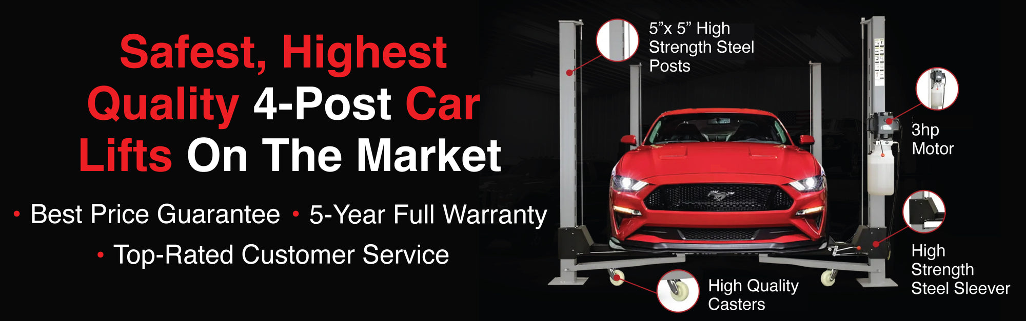 4 Post Car Lift | Four Post Car Lifts for Home & Pro Garages – Wildfire ...